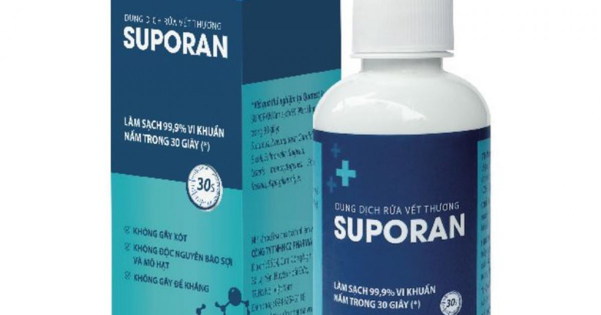 Dung dịch điện hóa diệt khuẩn SUPORAN - Chai 190 ml